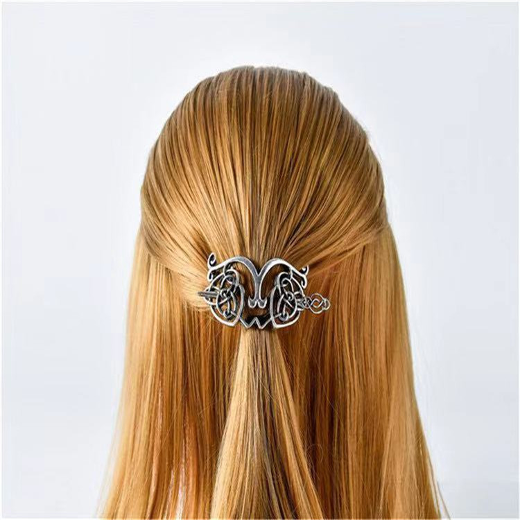 Celtic Hair Clip Hairpin,Vintage Hair Slide Clip Dragon Hair Stick Clip ...