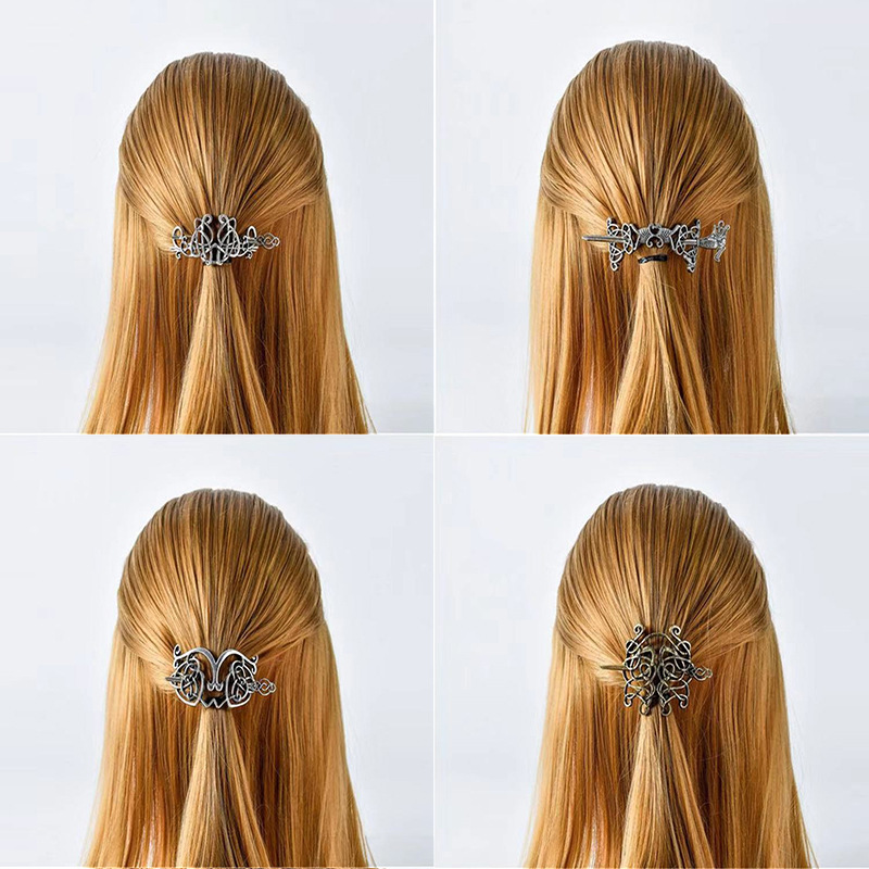 Celtic Hair Clip Hairpin,Vintage Hair Slide Clip Dragon Hair Stick Clip ...